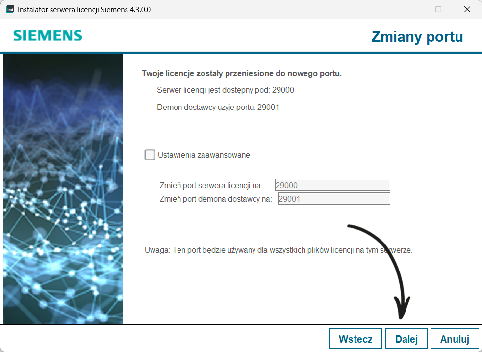 Jak zainstalować oprogramowanie serwera licencji Siemens License Server ...